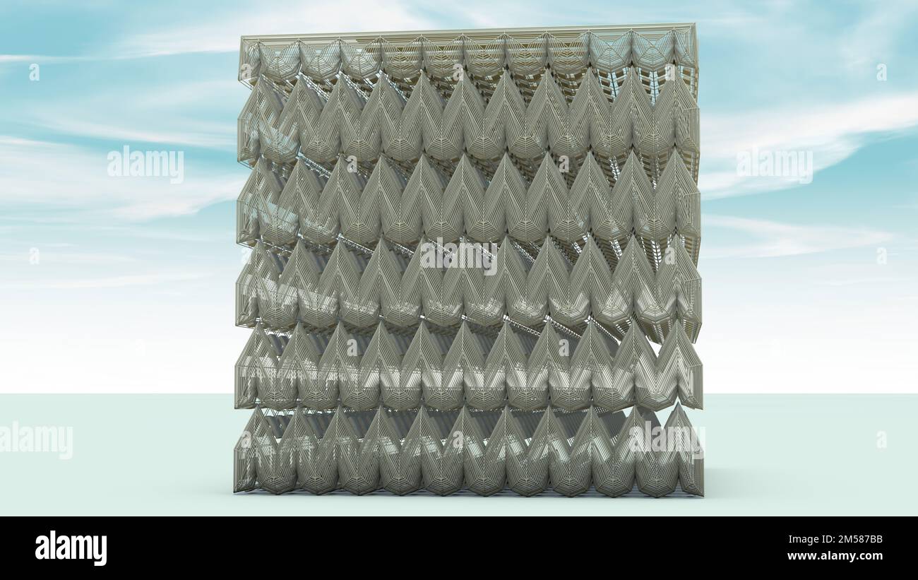 A 3D Illustration of an architectural structure. Artists, Designers ...