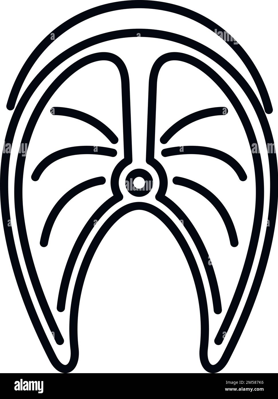 Fish food market icon outline vector. Thailand boat. River fruit Stock ...