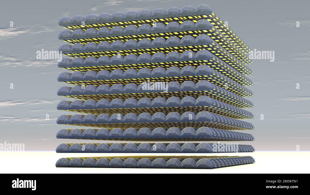 A 3D Illustration of an architectural structure. Artists, Designers ...