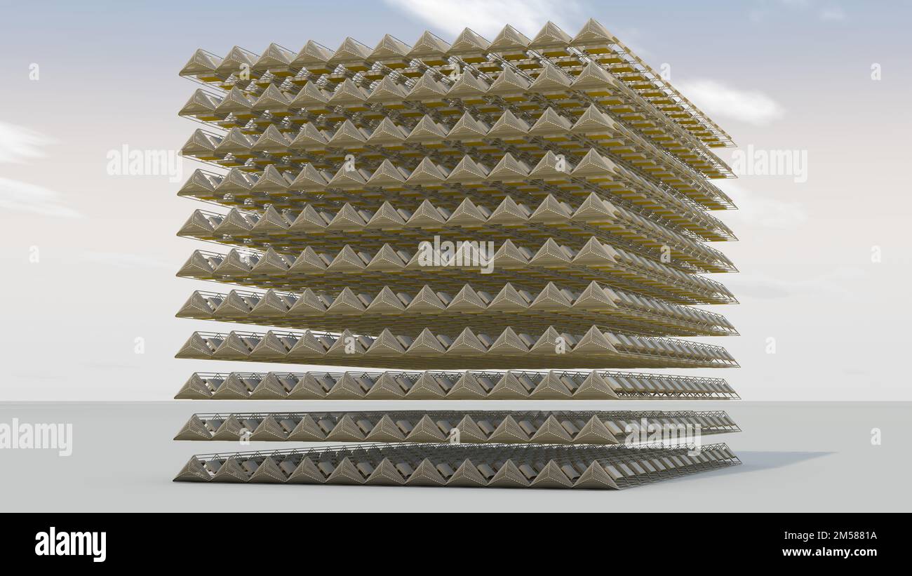 A 3D Illustration of an architectural structure. Artists, Designers ...