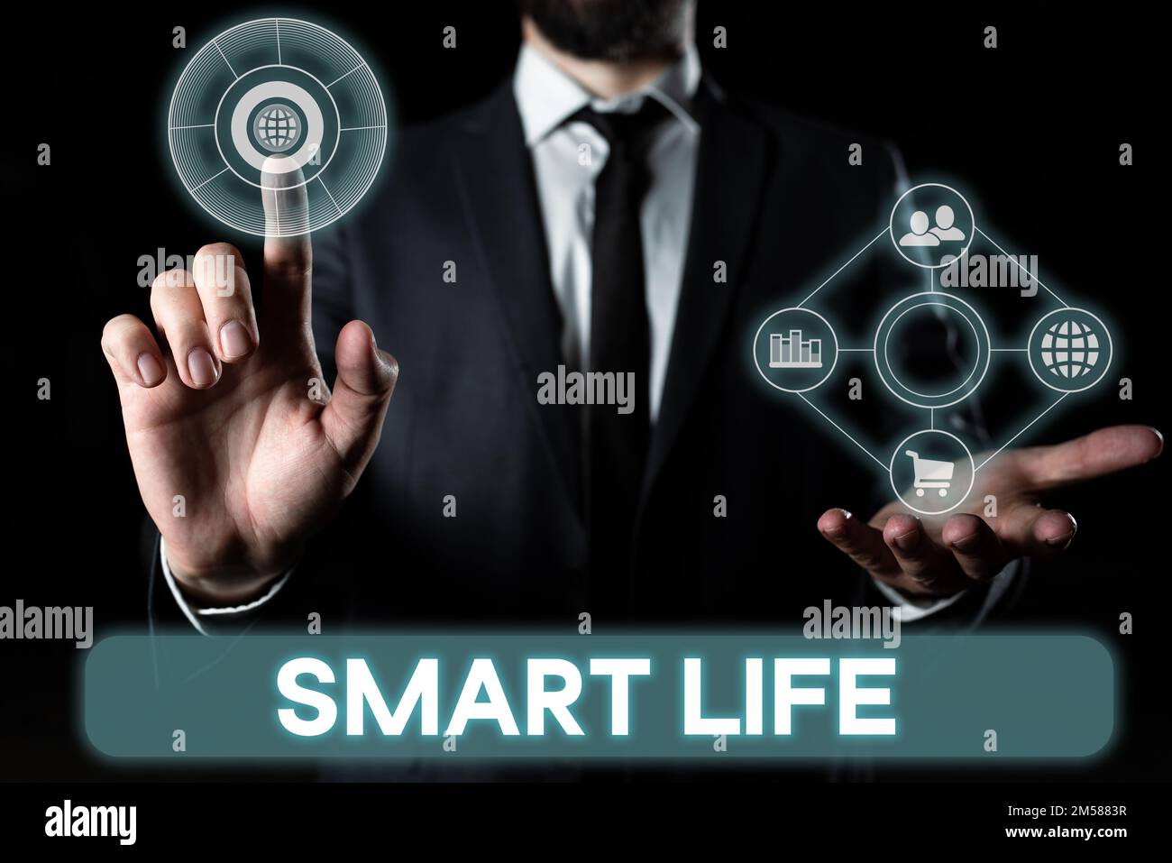 Conceptual display Smart Life. Business concept approach conceptualized ...