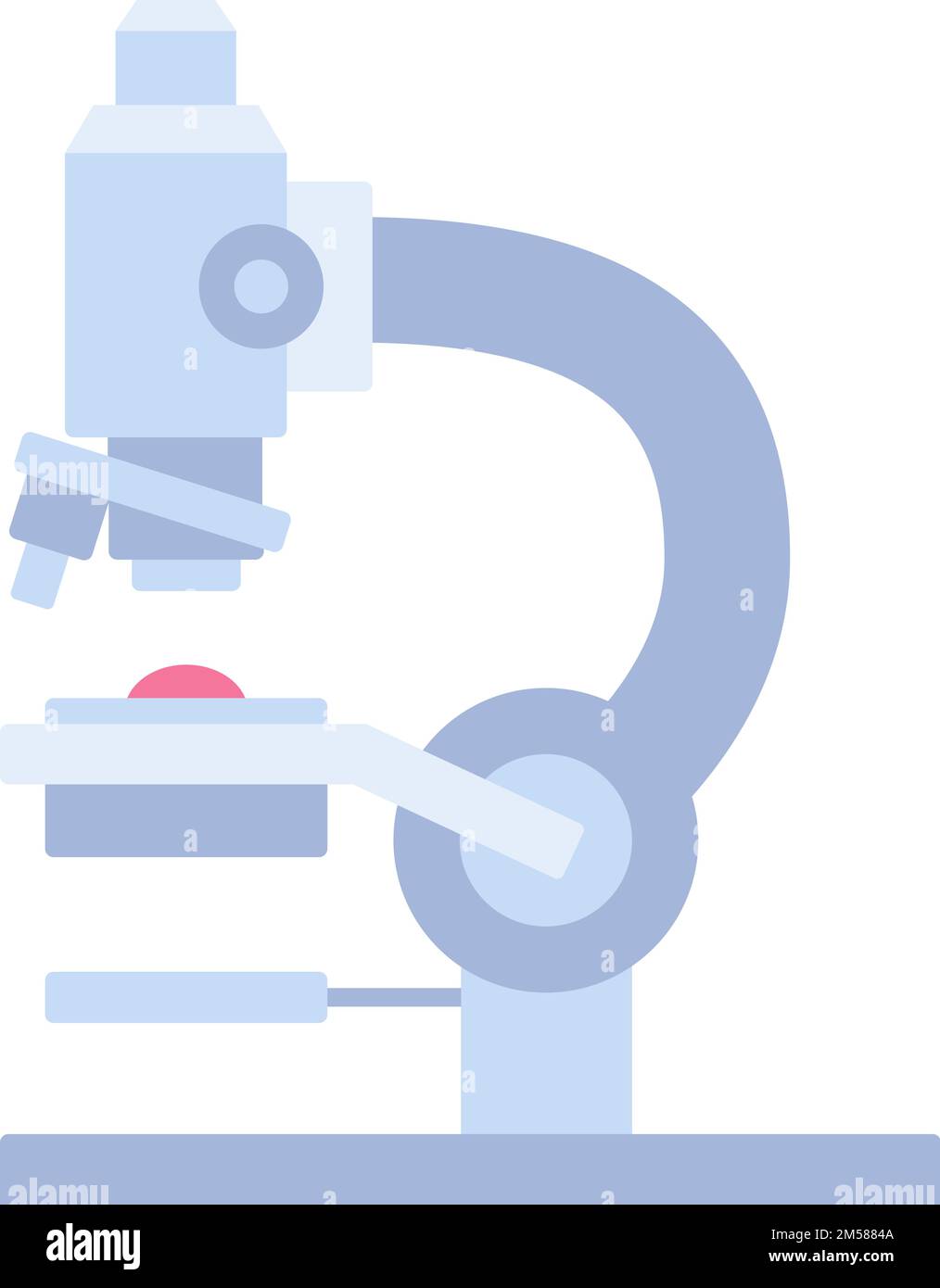 Microscope icon. Laboratory scientific research vector. Biology science ...