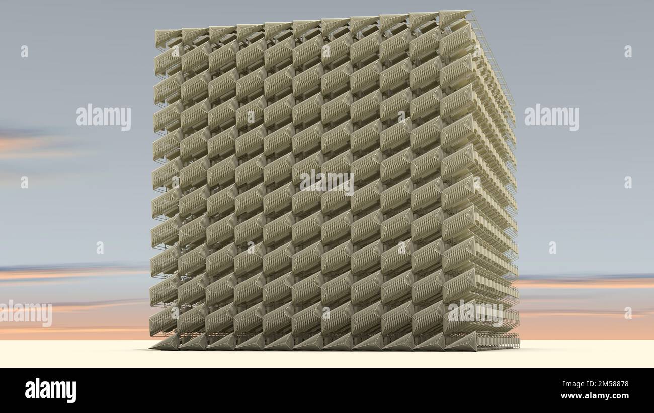 A 3D Illustration of an architectural structure. Artists, Designers ...