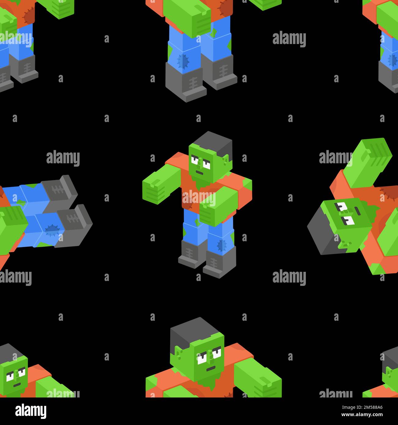 Wall random grid cubes hi-res stock photography and images - Alamy