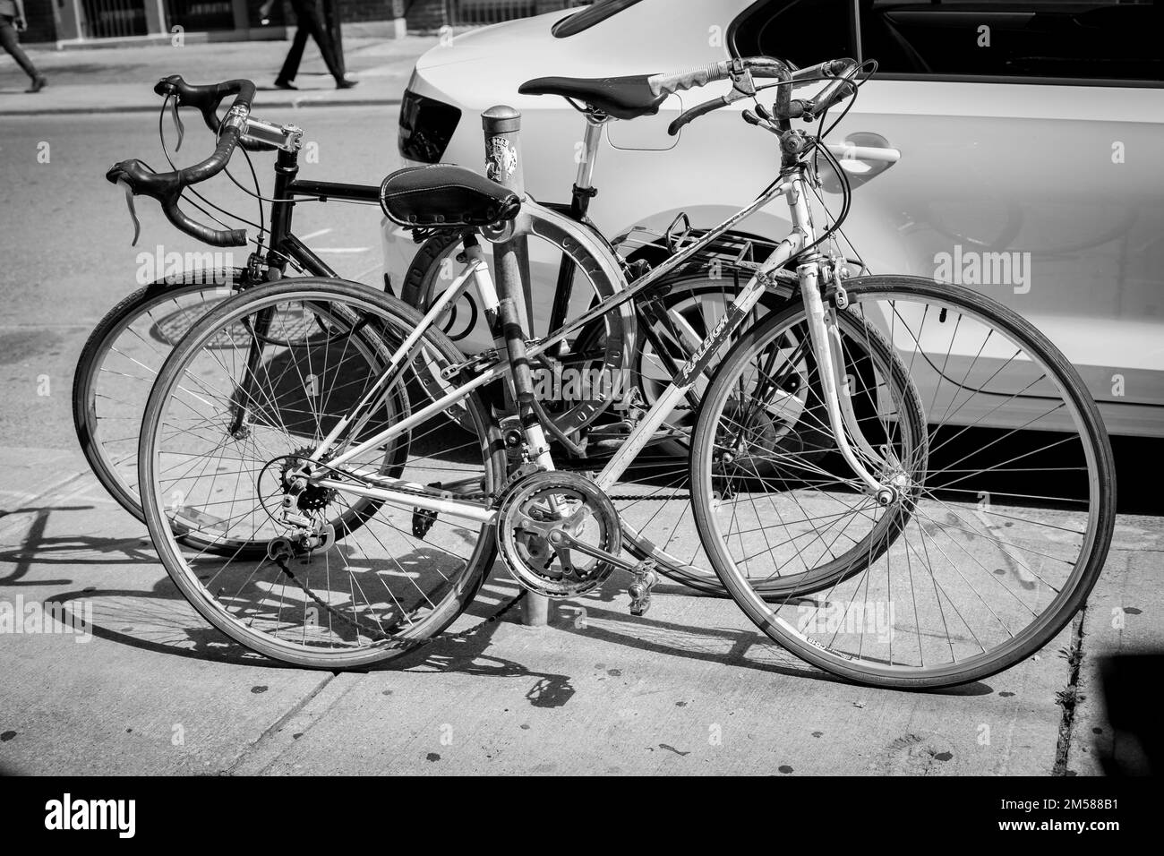 Black and white bicycles Black and White Stock Photos & Images - Alamy