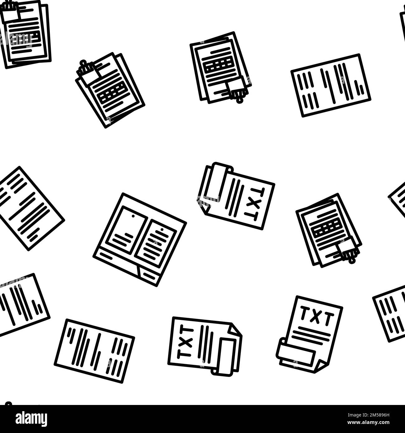 document business file office vector seamless pattern Stock Vector ...