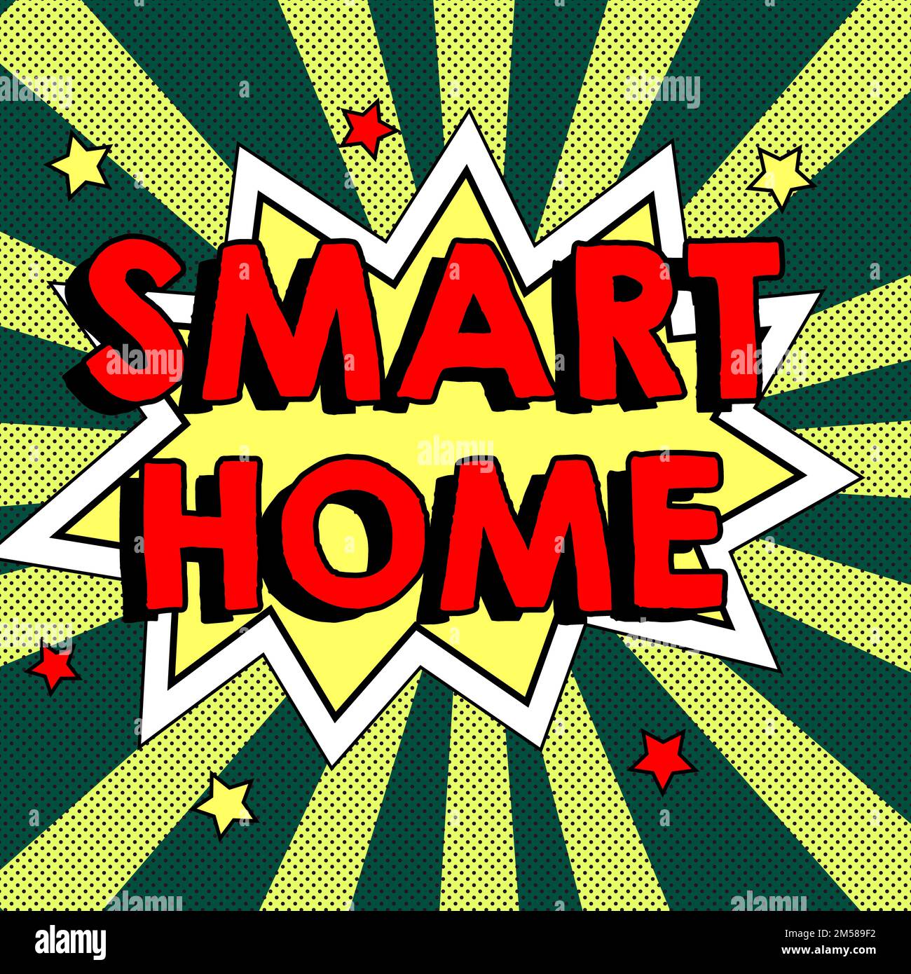 Handwriting text Smart Home. Word Written on automation system control ...