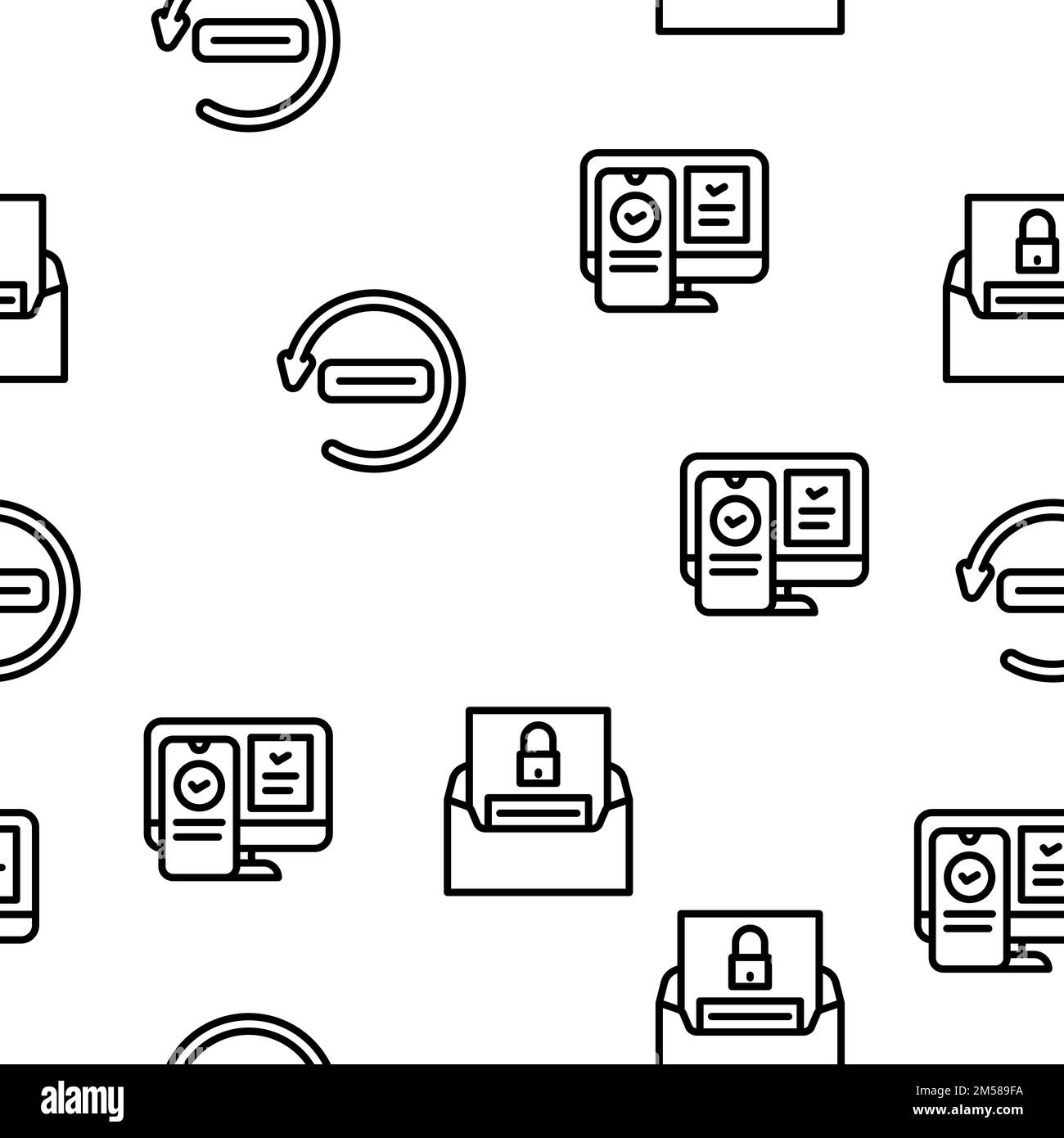 registration form web vector seamless pattern Stock Vector Image & Art ...