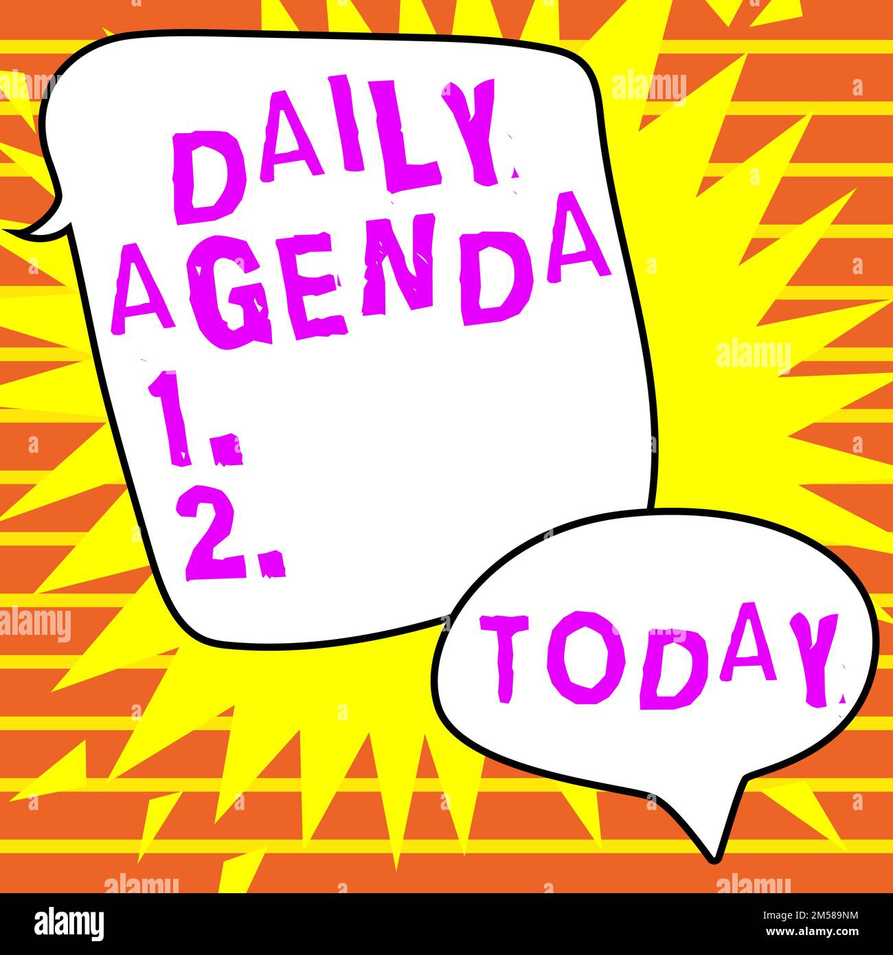 Inspiration showing sign Daily Agenda. Word Written on To do list of ...