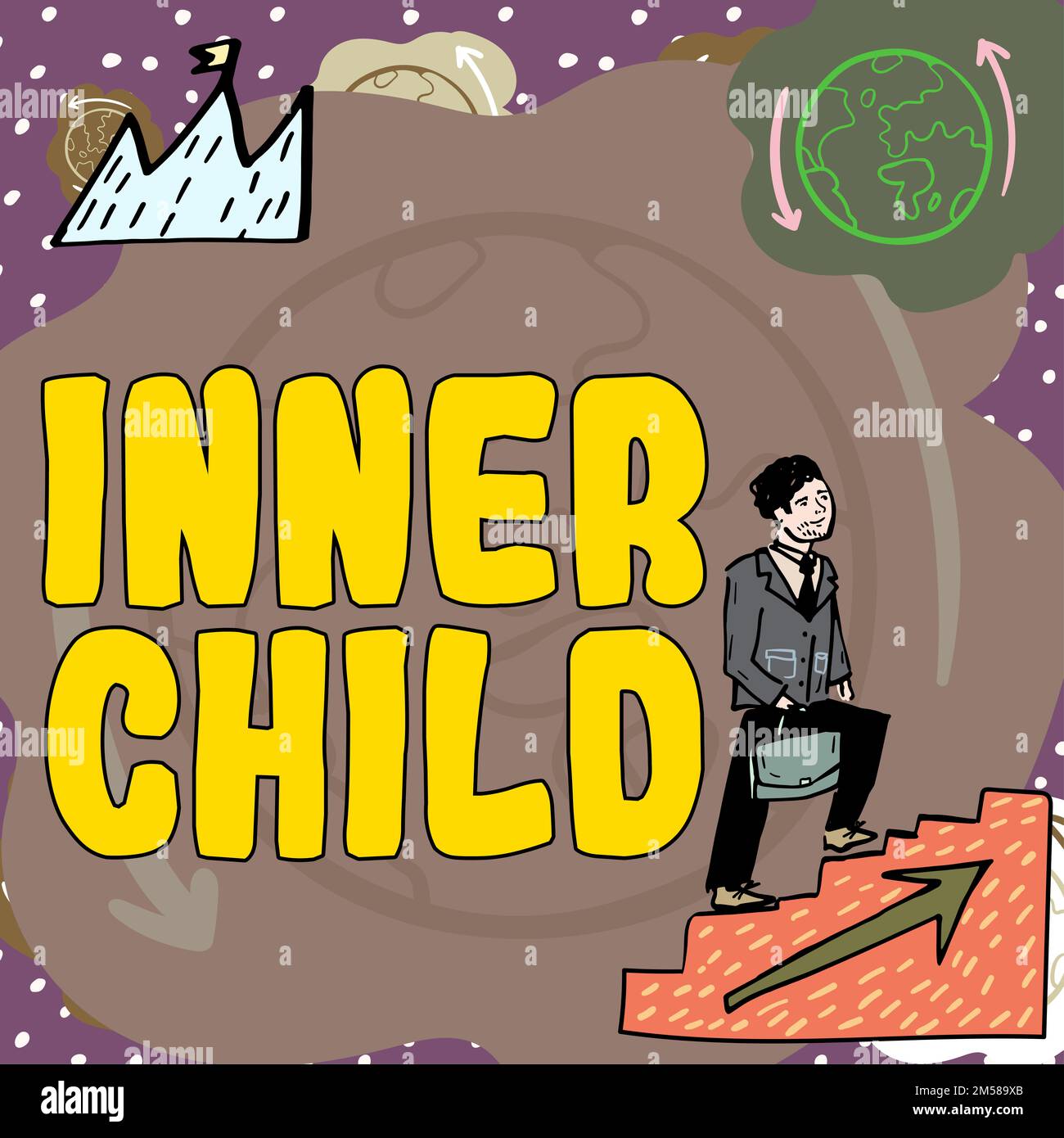 Sign displaying Inner Child. Business approach the childlike usually ...