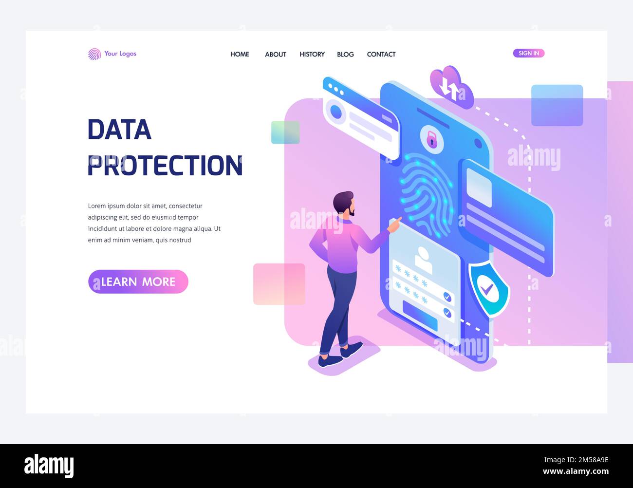 Biometric lock hi-res stock photography and images - Alamy