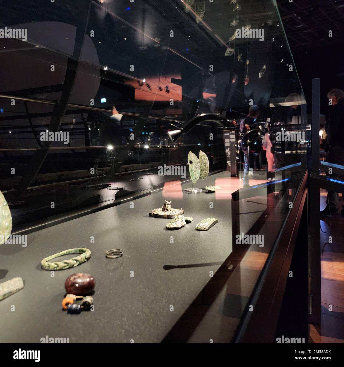 A room with the permanent exhibits at the Danish National Museum in ...