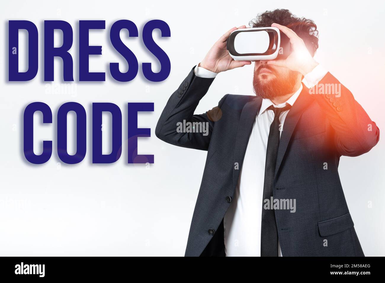 Conceptual caption Dress Code. Business concept an accepted way of ...