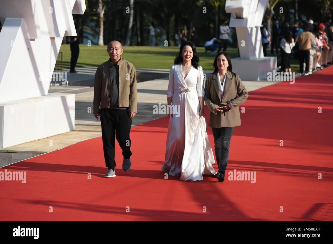 Chinese actress Yong Mei attended the red carpet for the closing ...