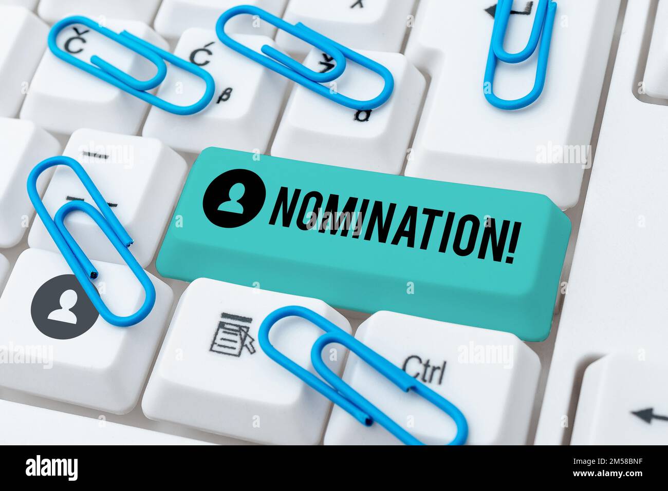 Text sign showing Nomination. Business showcase Formally Choosing ...