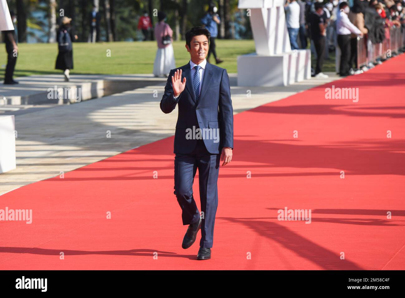 Chinese actor Du Jiang attended the red carpet for the closing ceremony ...