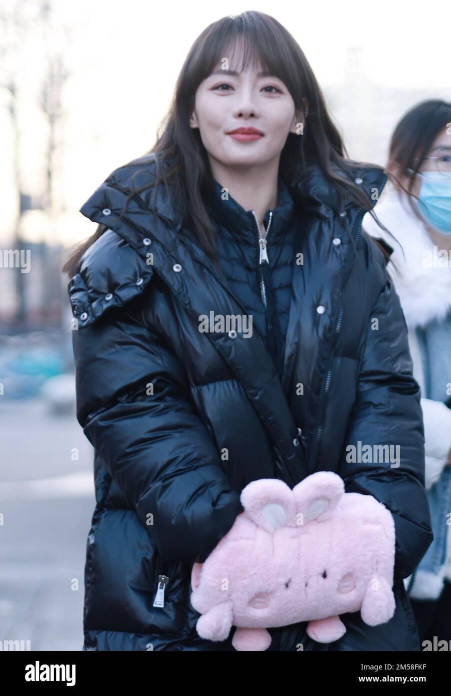Chinese actress and singer Jenny Zhang appeared on the street in Shanghai, China, 25 December ...