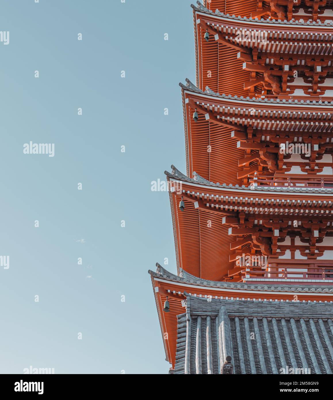 A vertical view of the beautiful Sensoji Temple facade Stock Photo - Alamy