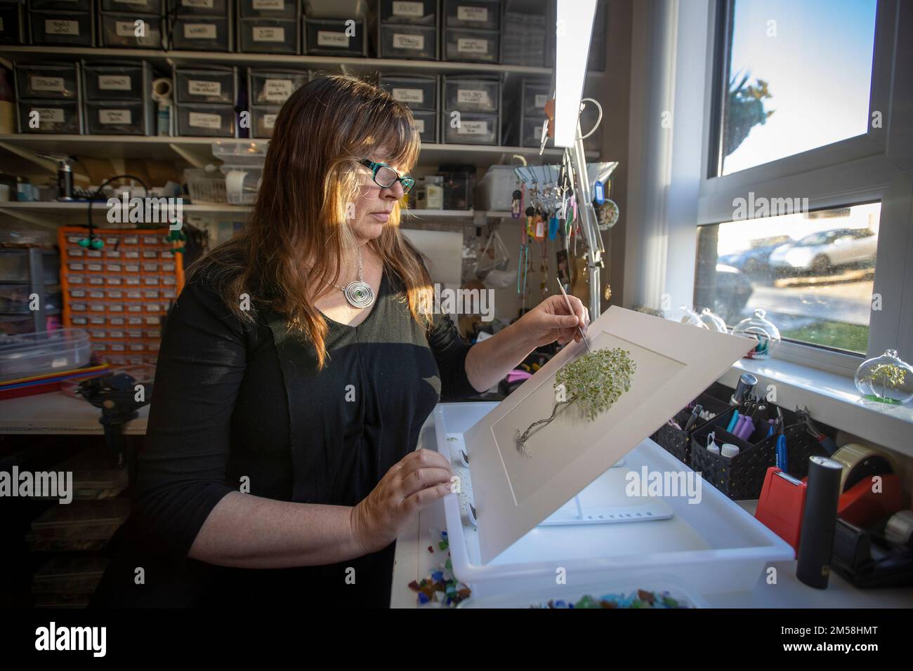 Previously unissued photo dated 13/12/2022 of craftswoman Colleen ...