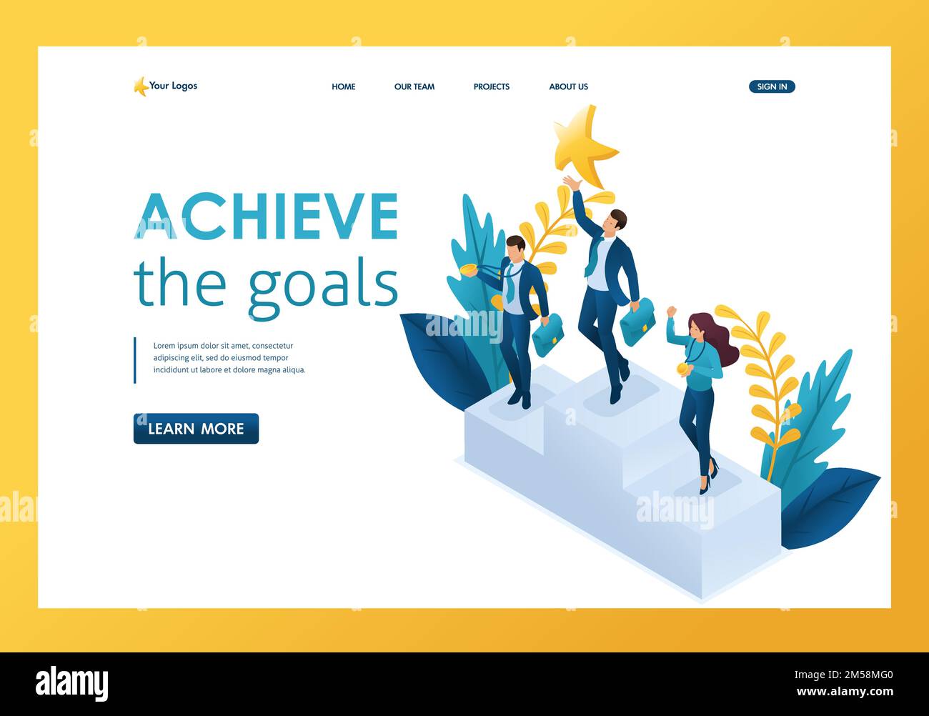 Achieving women Stock Vector Images - Alamy