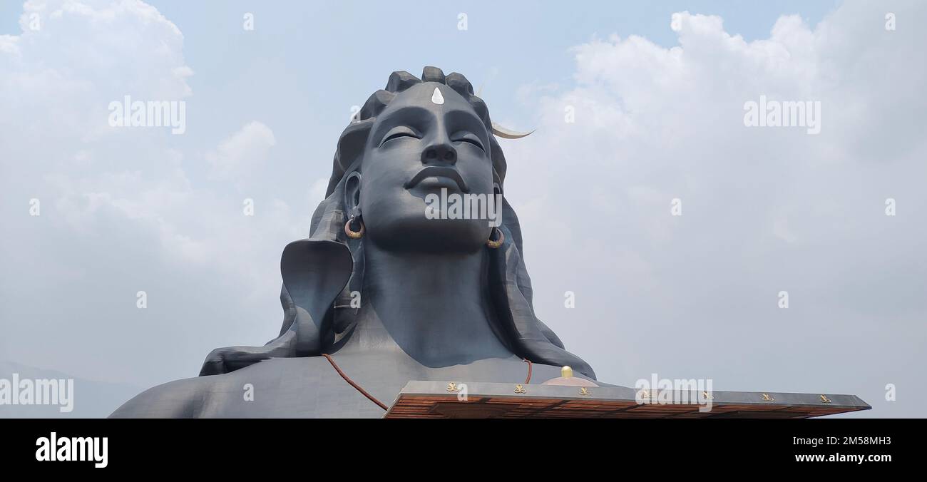 Adiyogi shiva statue under hi-res stock photography and images - Alamy