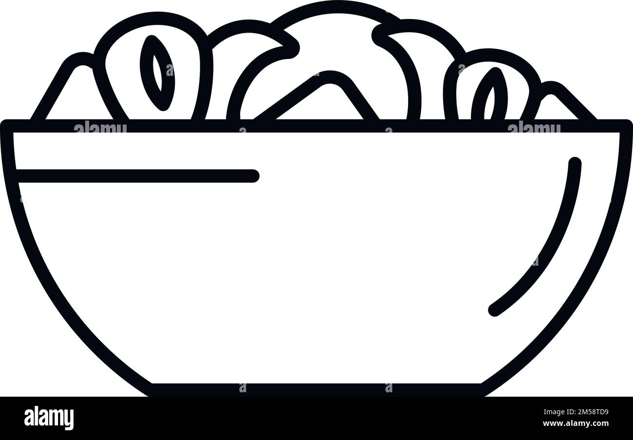 Berry cream fruit icon outline vector. Fresh salad. Natural calorie ...