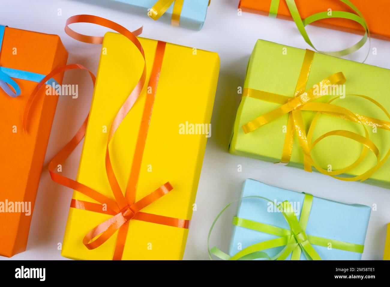 Different shape gift boxes hi-res stock photography and images - Alamy