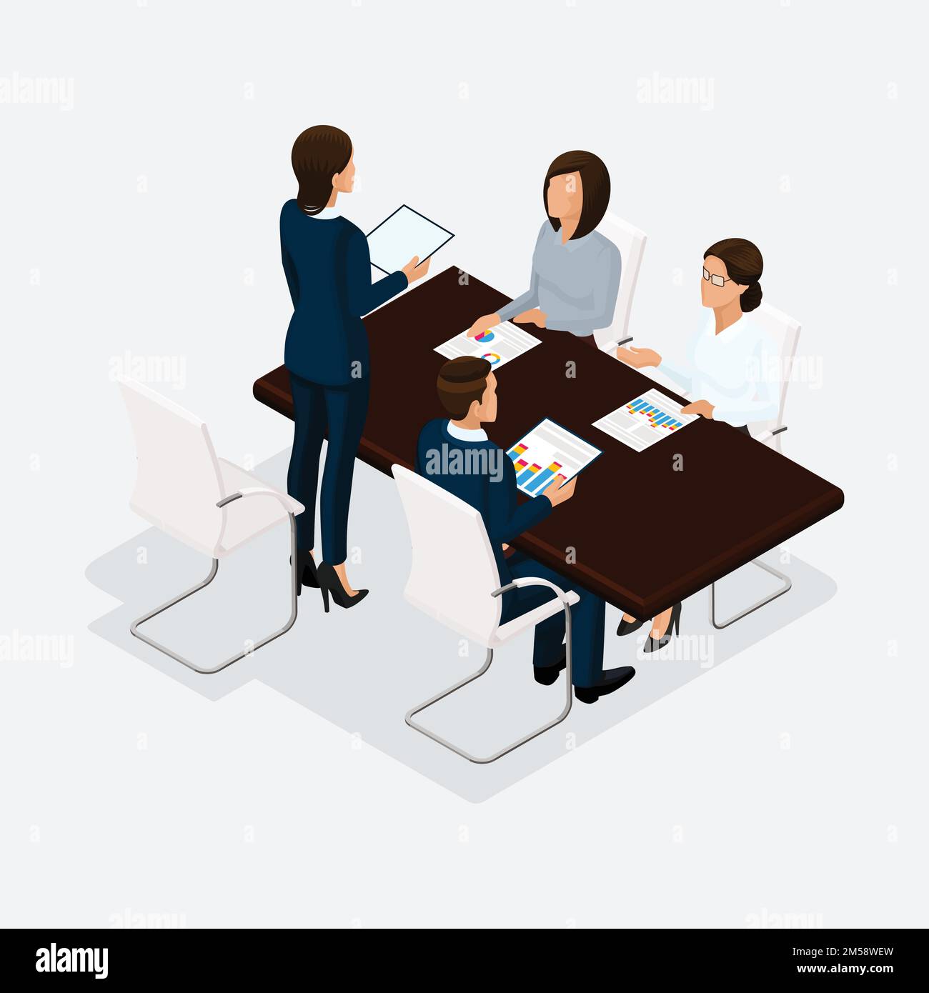Negotiation negotiating Stock Vector Images - Alamy