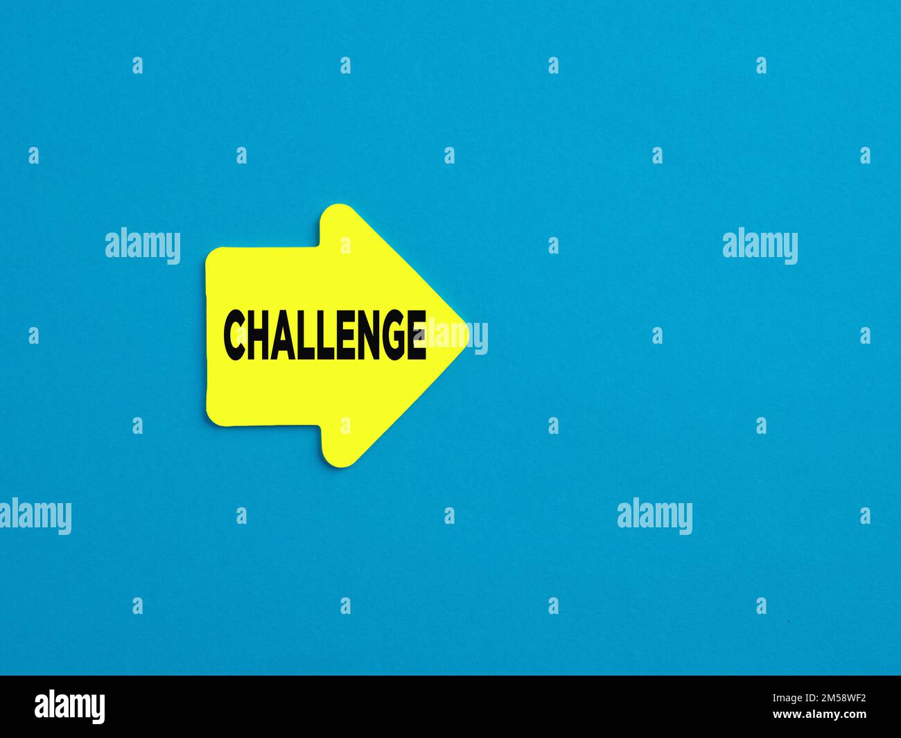 Aim, goal, purpose, determination, achievement concept. Yellow arrow ...