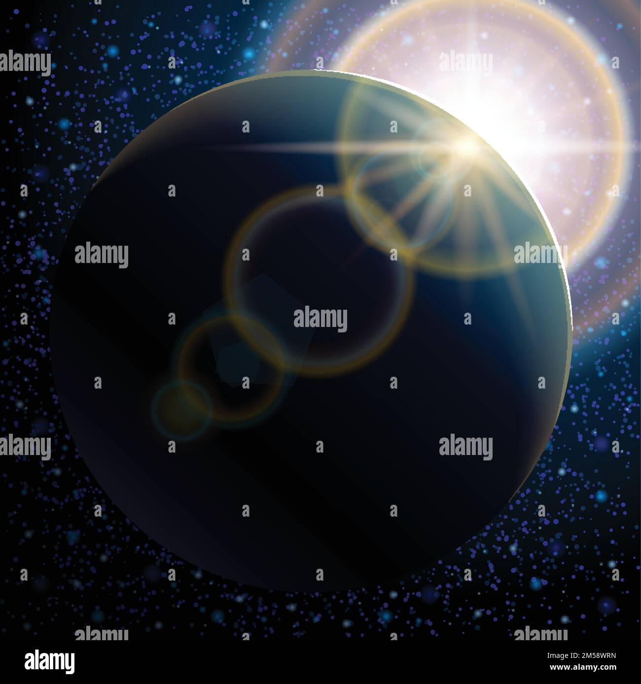 Planet earth, abstract background, set the pattern starry space and the ...