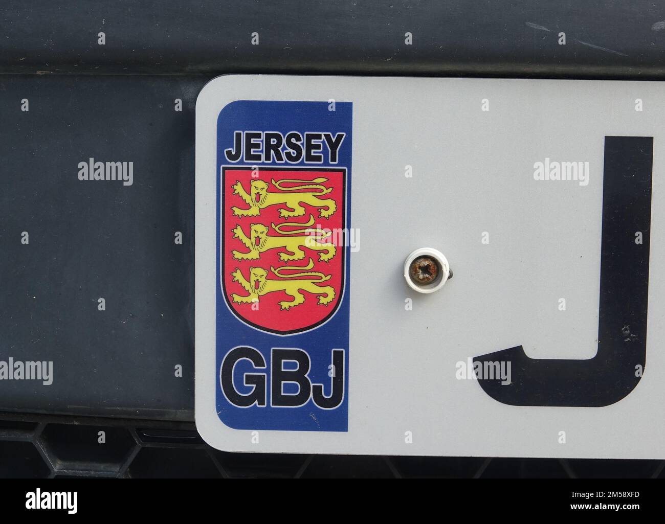 Jersey. 09th Sep, 2022. The coat of arms of the Channel Island of ...