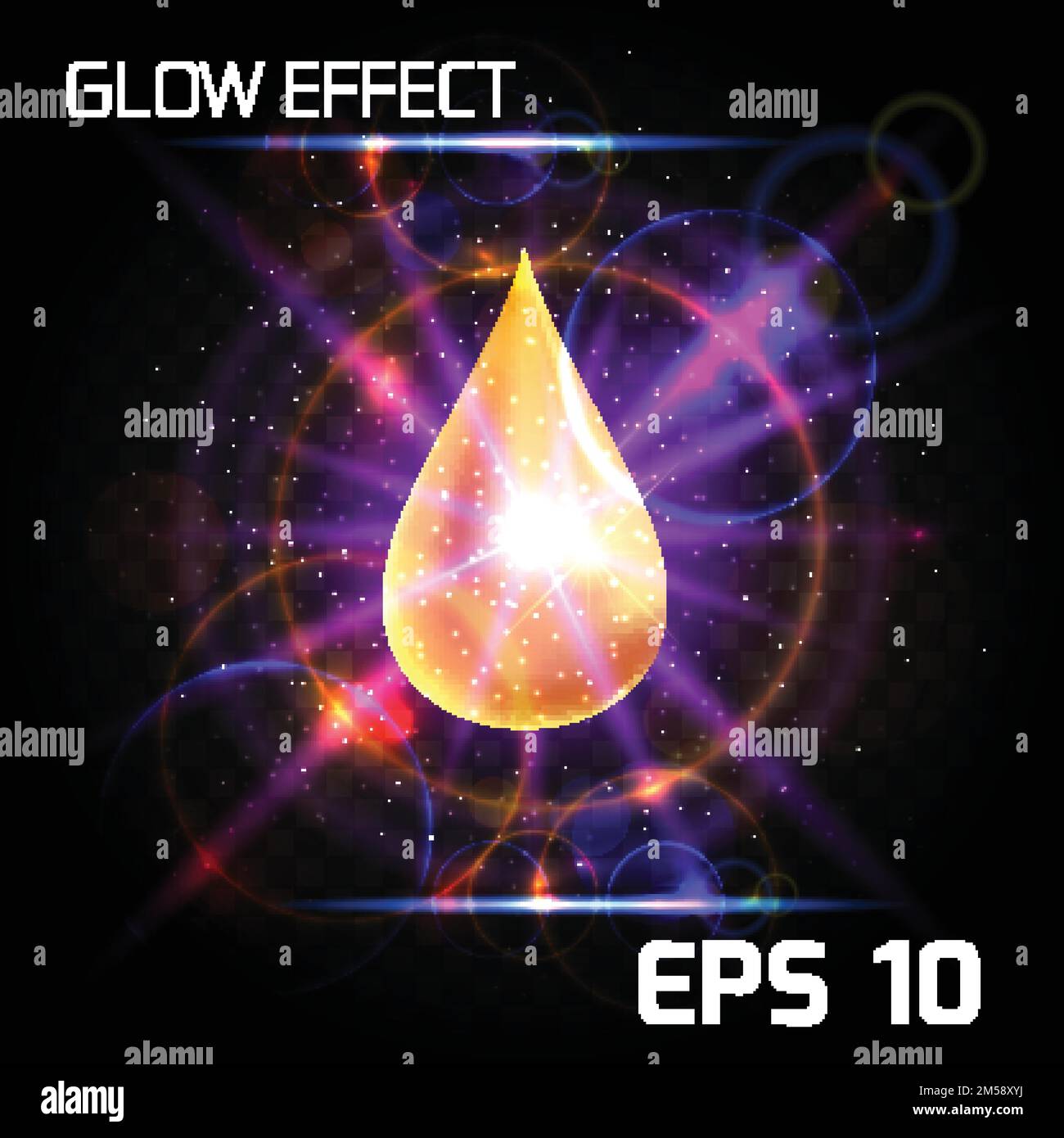 Luxury background with gold falling drop of oil, honey, bright ...