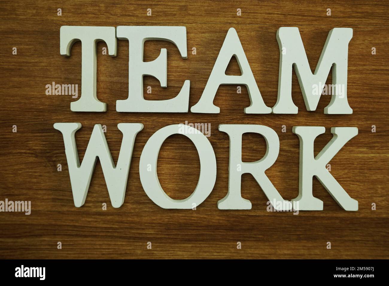 team work word made from wooden cubes with letters alphabet Stock Photo ...