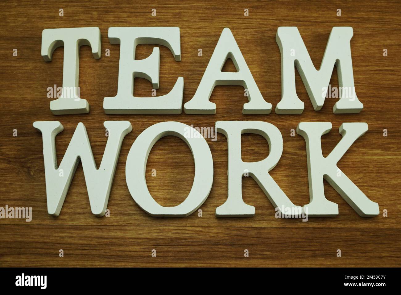team work word made from wooden cubes with letters alphabet Stock Photo ...
