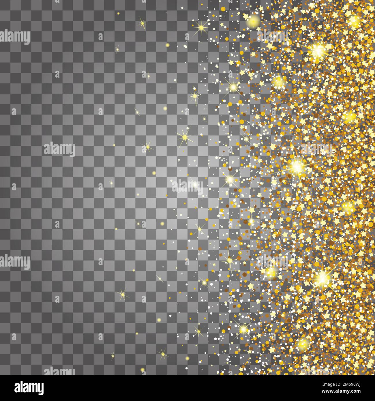 Effect of flying parts gold glitter luxury rich design background ...