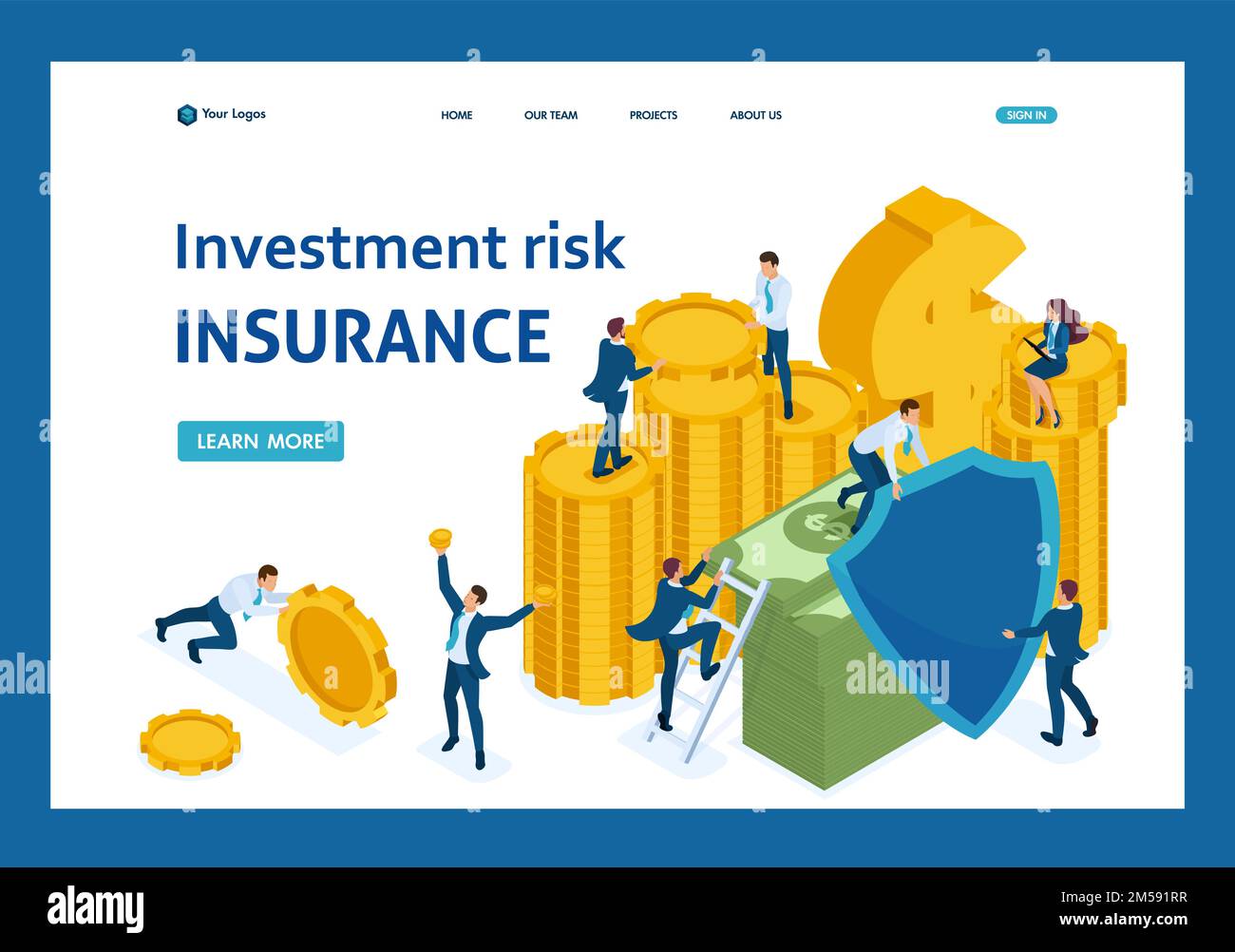 Protecting assets Stock Vector Images - Alamy