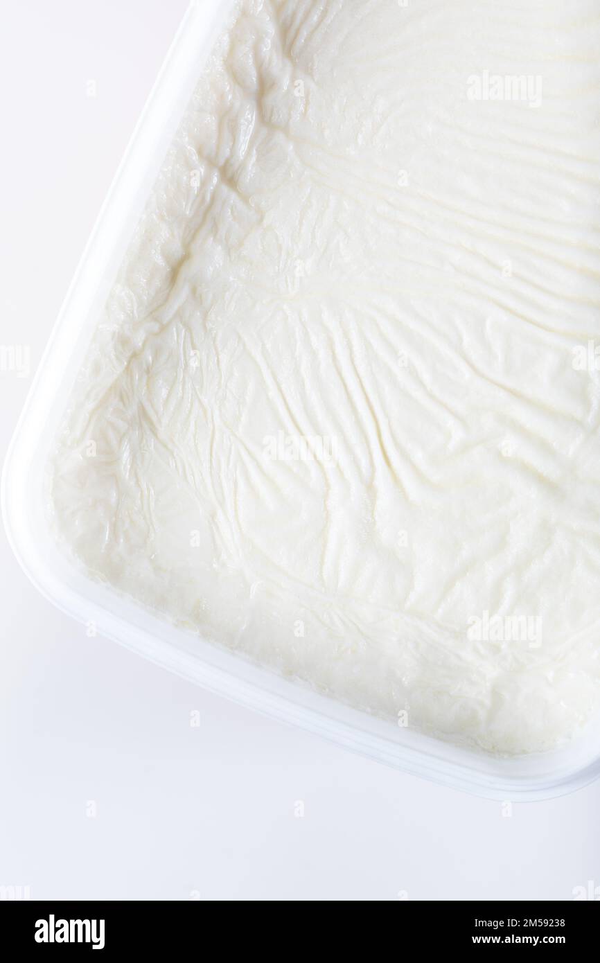 Traditional creamy yoghurt. Turkish and Greek traditional dairy food ...
