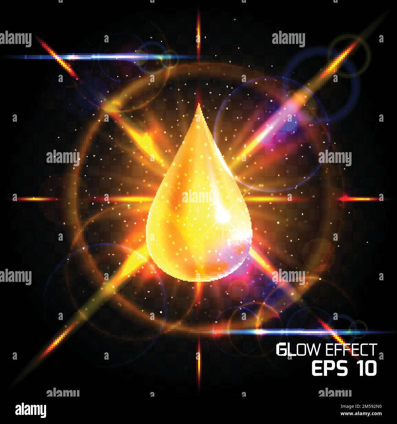 Luxury background with gold falling drop of oil, honey, bright ...