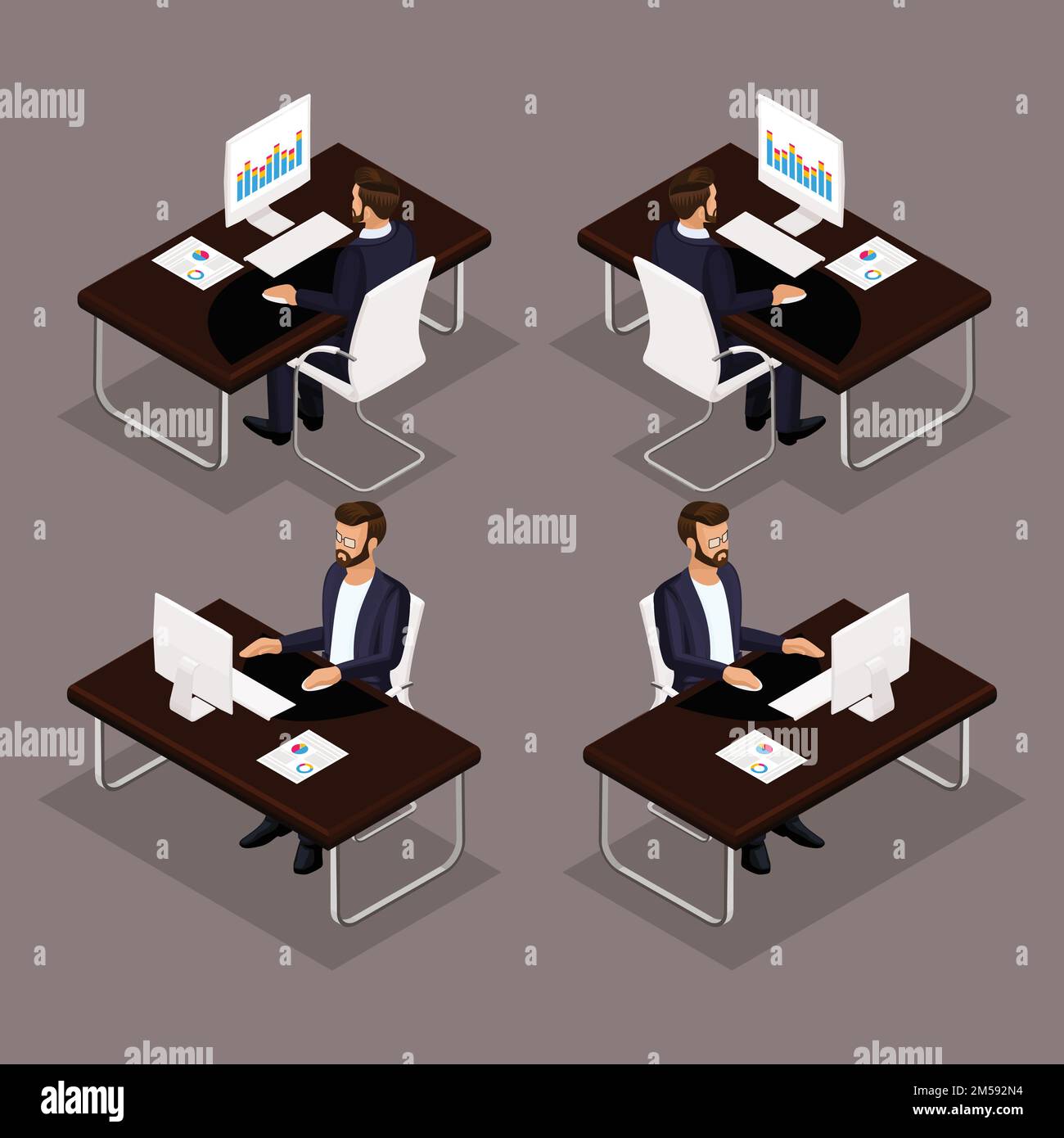 Rear desk Stock Vector Images - Alamy