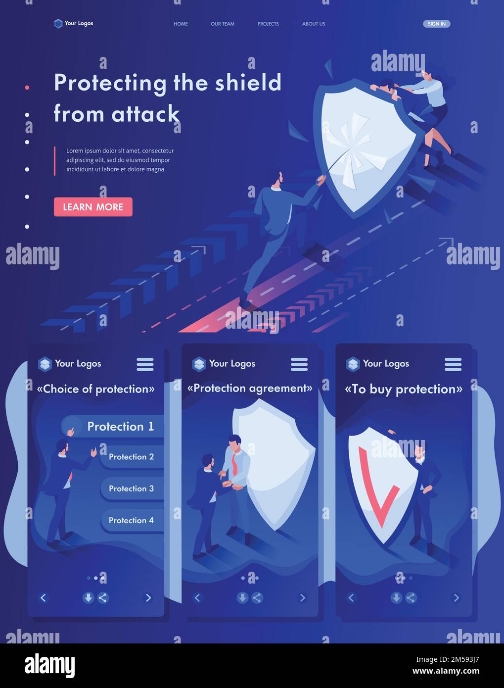 Hiding behind mask Stock Vector Images - Alamy