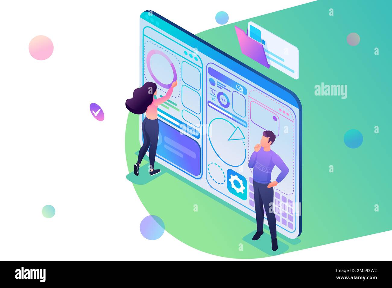 Young people are engaged in the Dashboard design development. Concept ...