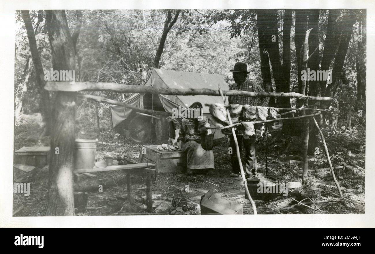 Native american smoking meat hi-res stock photography and images - Alamy