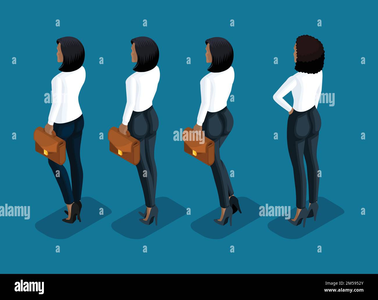Woman blouse rear view Stock Vector Images - Alamy