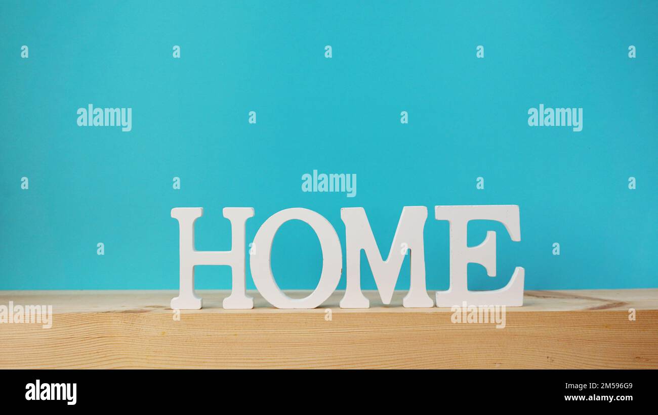home alphabet letter with space background Stock Photo - Alamy