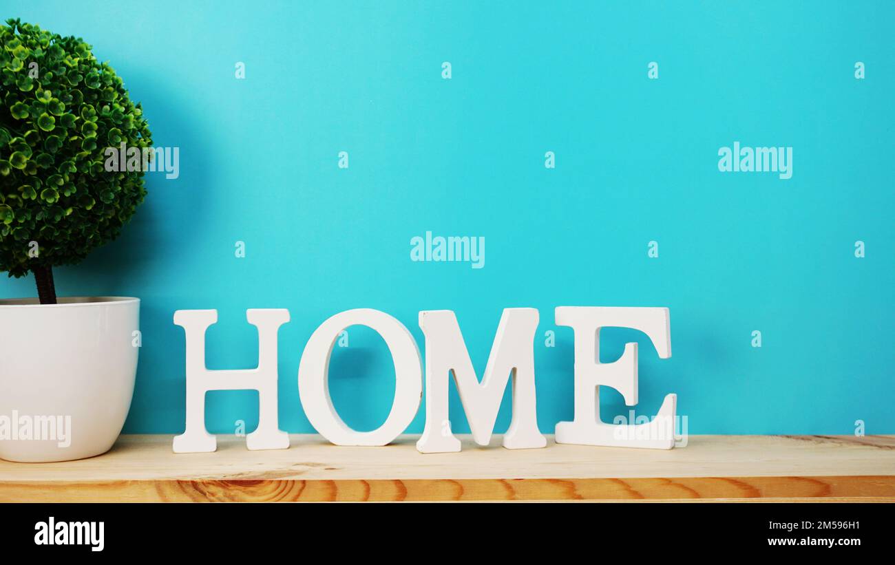home alphabet letter with space background Stock Photo - Alamy