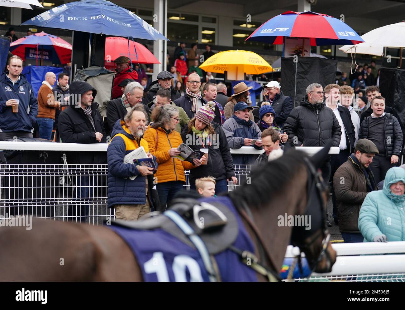 Racegoers ahead of the Coral Welsh Grand National day at Chepstow ...