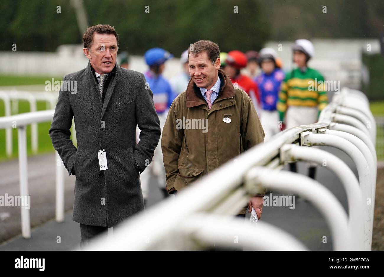 Tony McCoy and Richard Johnson before the Coral Welsh Grand National ...