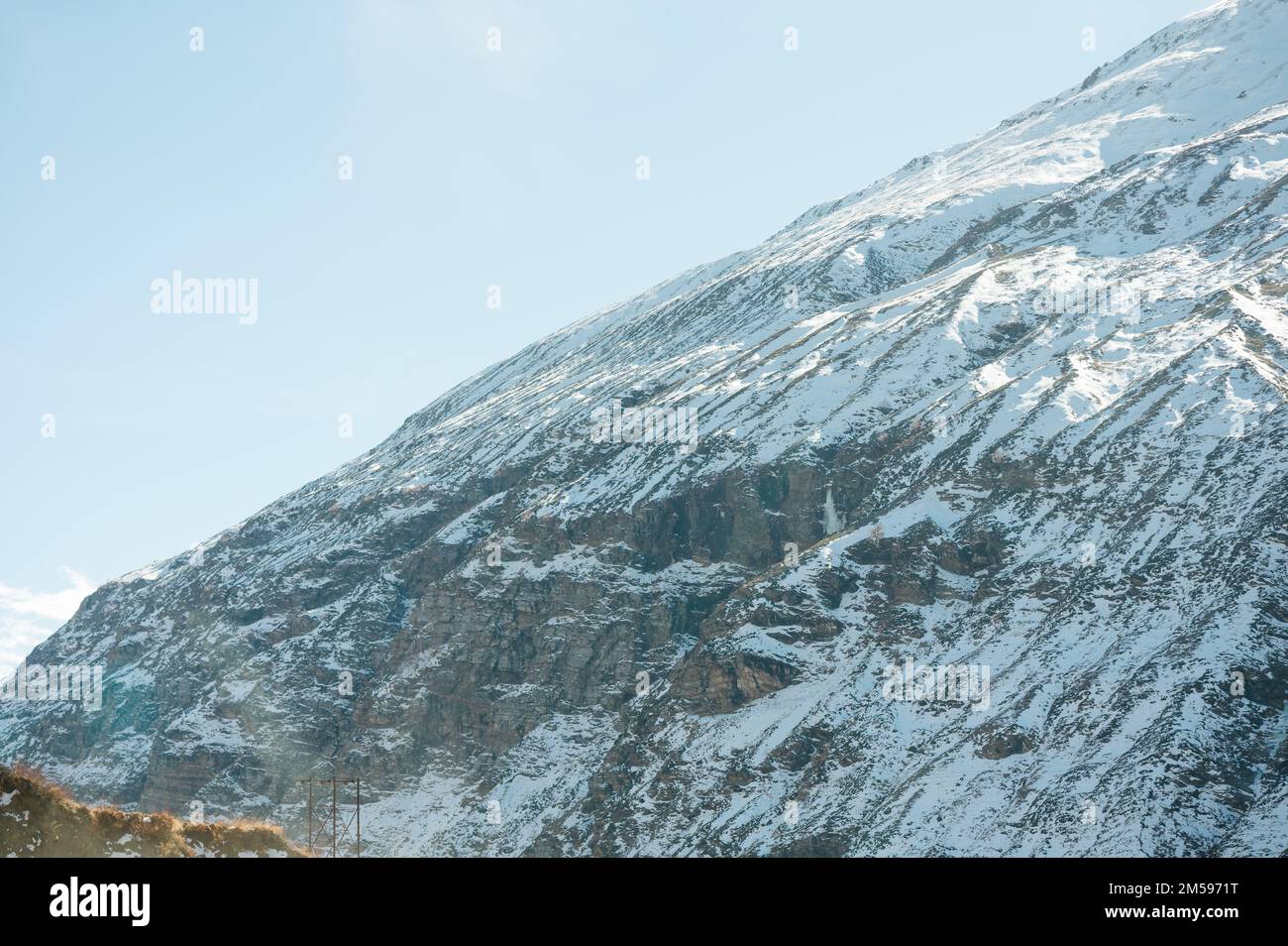 Panoramic beautiful view of mount Ama Dablam with beautiful sky on the ...