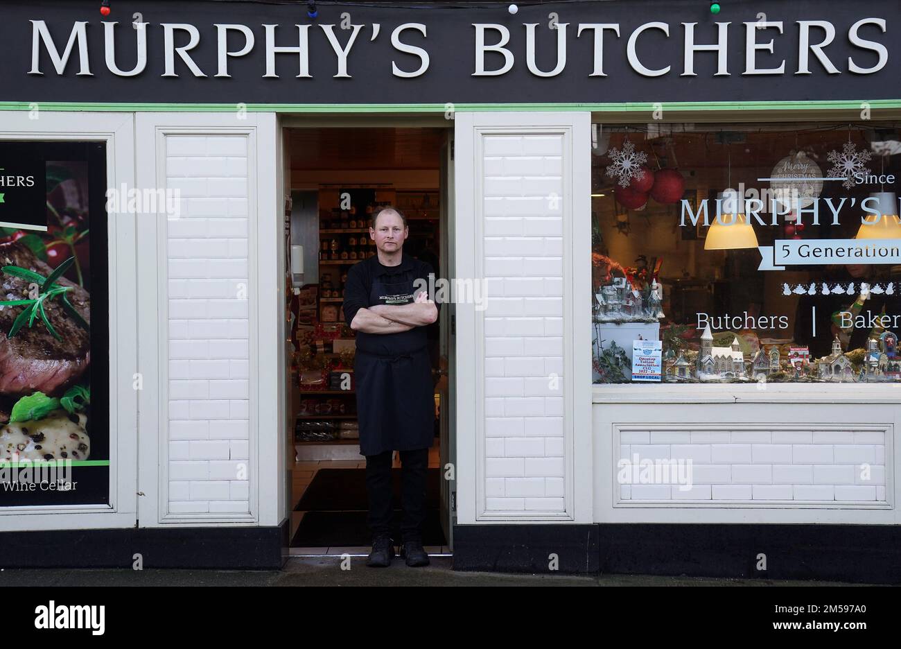 Butcher James Murphy at Murphy's Butchers in Tullow, Co. Carlow. Rising ...