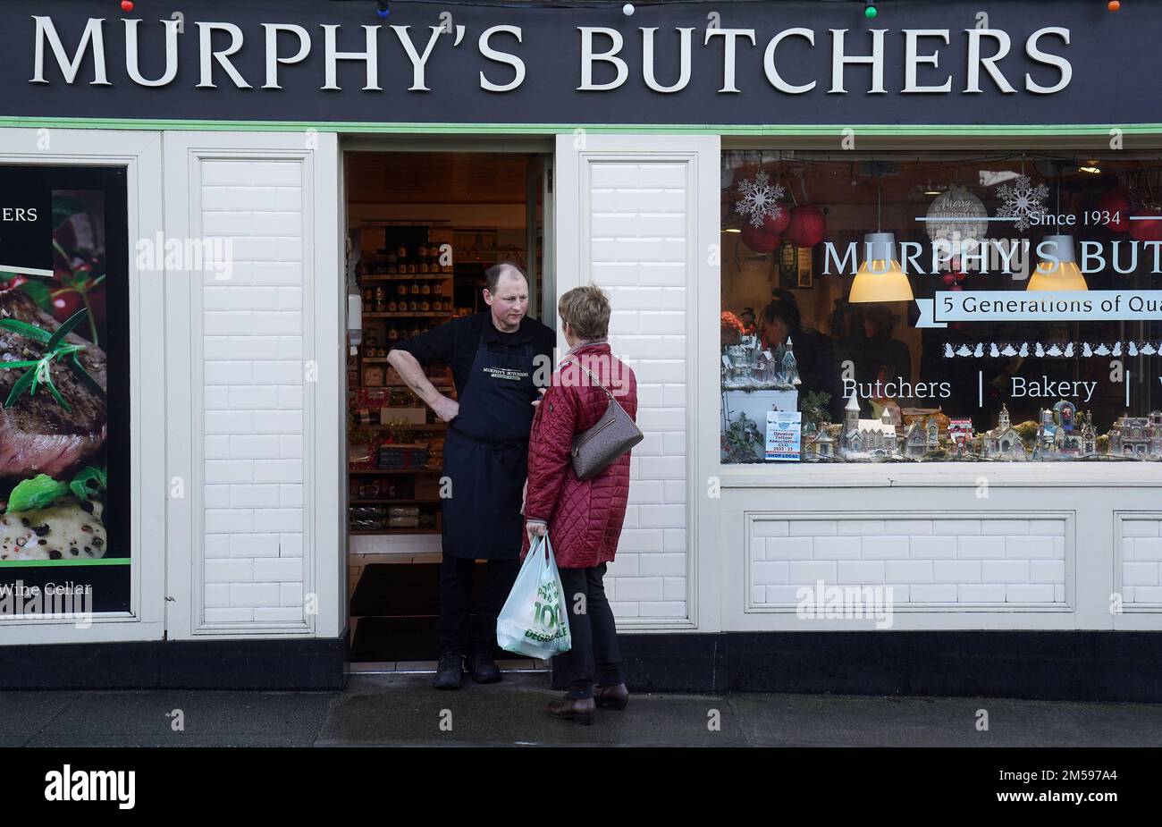 Butcher James Murphy at Murphy's Butchers in Tullow, Co. Carlow. Rising ...